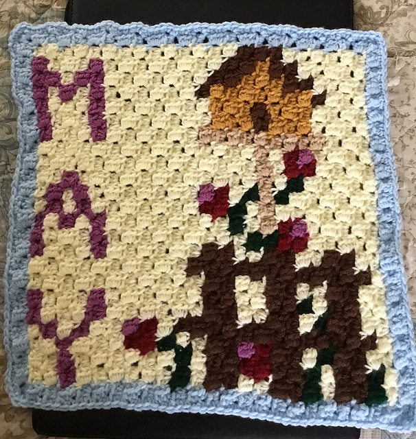 Ravelry: May Birdhouse C2C Block pattern by Rilla Edwards