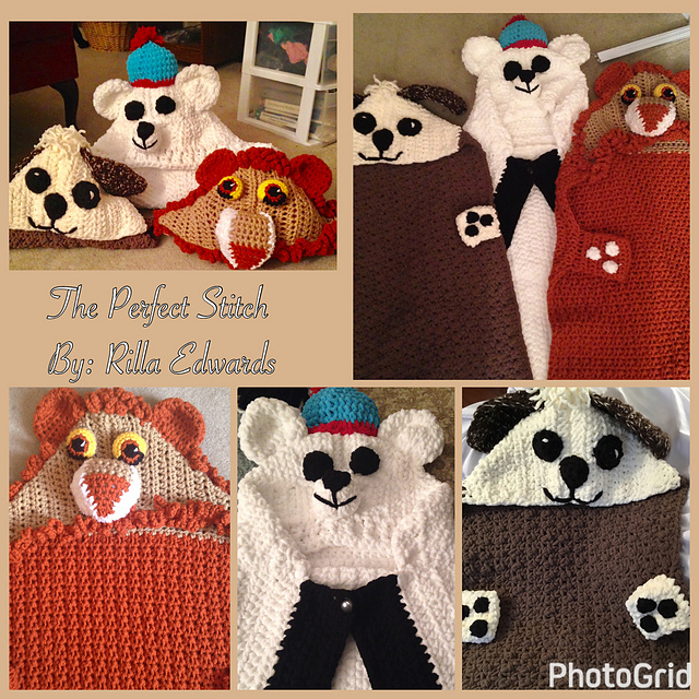 Ravelry: Polar Bear Blanket/Pillow pattern by Rilla Edwards