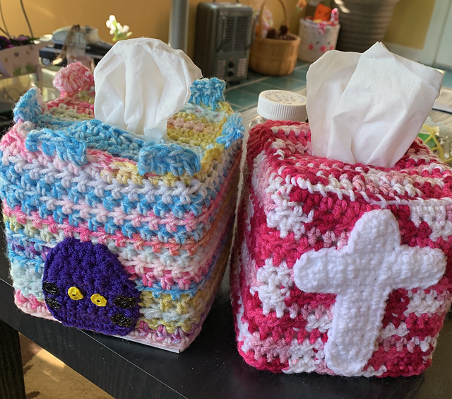 Ravelry: Castle Tissue Box Cover pattern by Rilla Edwards