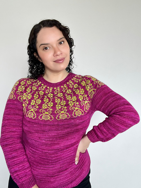 Ravelry: Primavera Suéter pattern by Rina Leyton