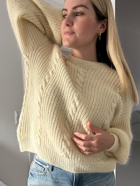 Ravelry: Brioche Cables Sweater pattern by Rita Koch