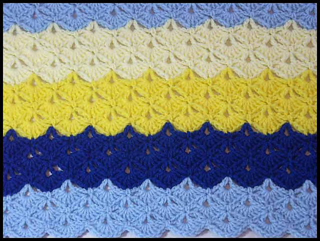 Ravelry: RitaMiller's Beautiful Shells Blanket #1