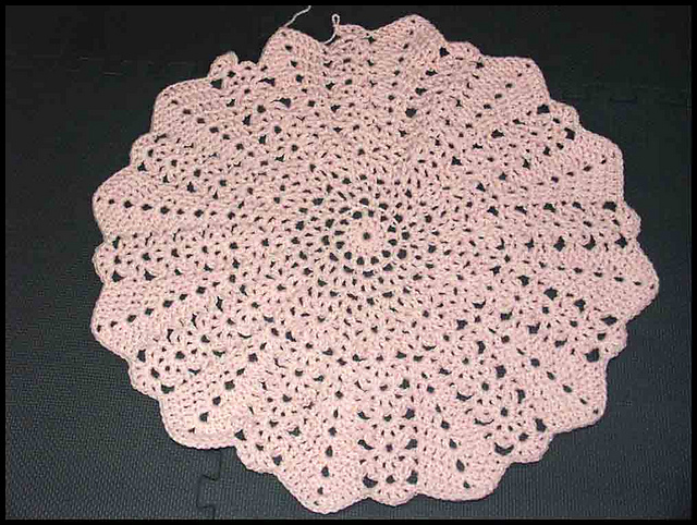 Ravelry: RitaMiller's Lacy Round Ripple Baby Blanket
