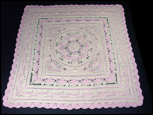 Ravelry: RitaMiller's Ardith Baby Girl Blanket