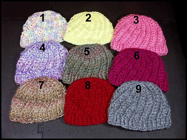 Ravelry: RitaMiller's Slanted Shell Hats