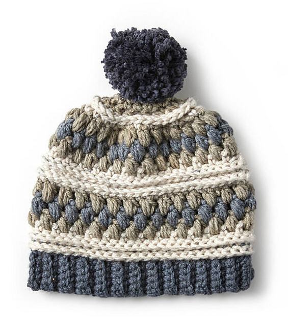 Ravelry: Bauble Striped Beanie pattern by Yarnspirations Design Studio
