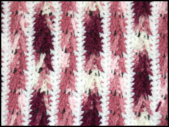 Ravelry: RitaMiller's Arrow Stitch Afghan