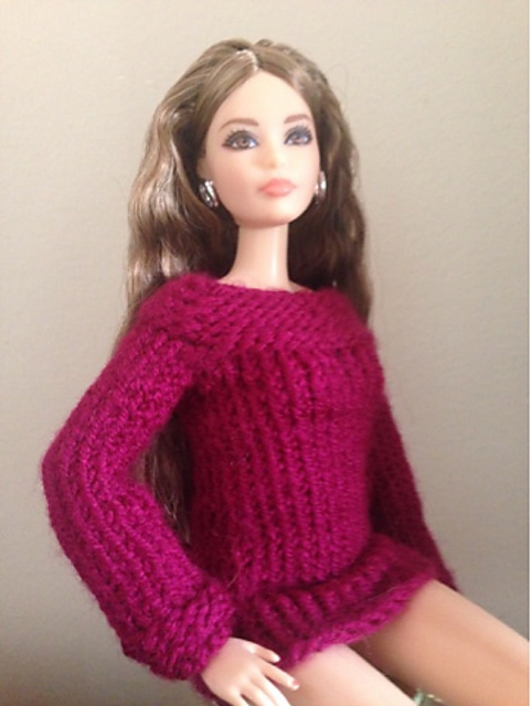 Ravelry: Jersey Barbie . Sweater Barbie pattern by Rosa Barroso Ramírez