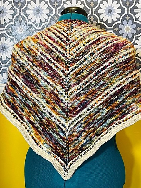Ravelry: Prime Number Triangle Shawl pattern by Becca Goldthwaite