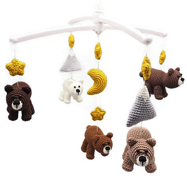 Ravelry: Bear Mobile pattern by Rosanne Briggeman