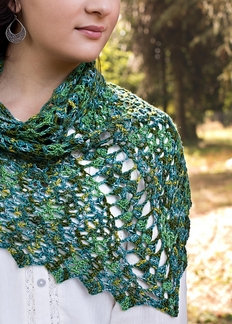 Ravelry: Oregon Moss Shawl pattern by Megan Parrish