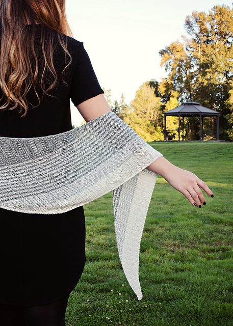 Ravelry: Three Rivers Asymmetrical Wrap pattern by Knit Purl