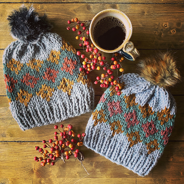 Ravelry: Autumn Bloom Hat pattern by RosiePosieKnitCo