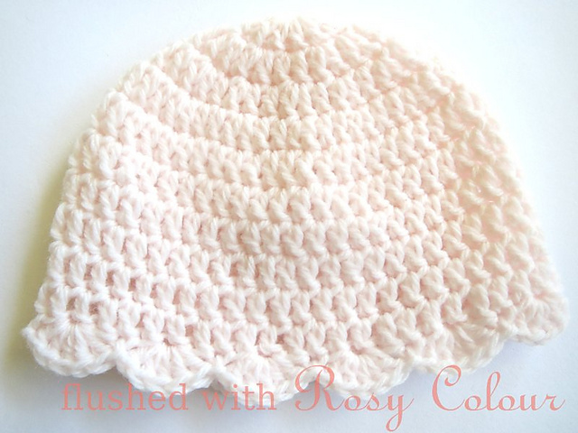 Ravelry: Tiny Scallop Edge Premmie Hat pattern by Teena Sutton Murphy