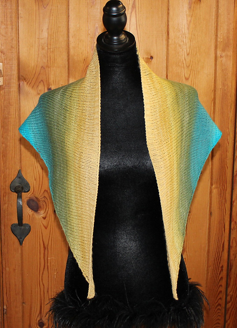 Ravelry: Summer Morning Triangle Shawl pattern by Done Roving Yarns