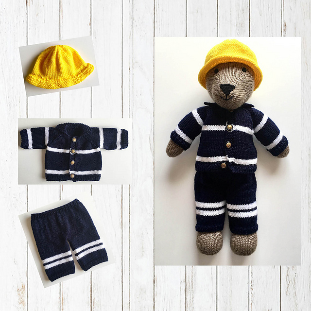 Ravelry: Firefighter teddy bear pattern by Rowena Dawson