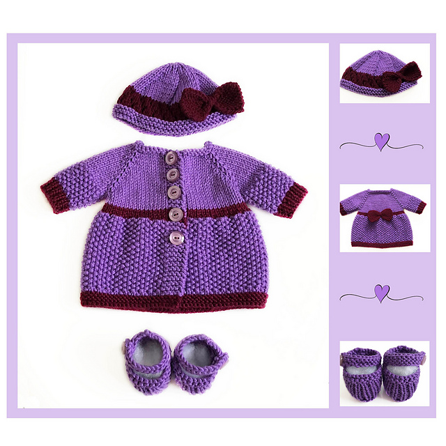 Ravelry: Dolls coat set pattern by Rowena Dawson