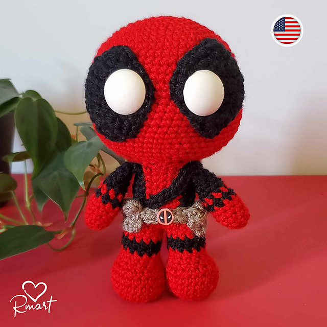 Ravelry: Deadpool amigurumi pattern by Roxanne Mimeault