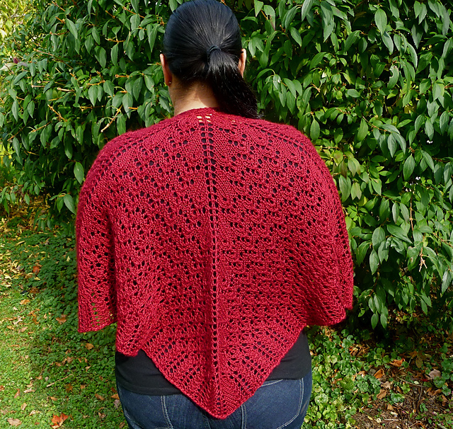 Ravelry: Mirth: A Fitted raglan Shawl pattern by Stefanie Japel