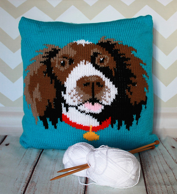 Ravelry: Springer Spaniel Cushion Cover pattern by Ruby and the Foxes
