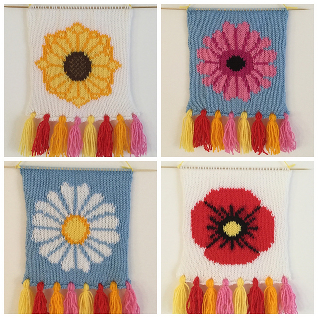 Ravelry: Summer In Bloom Wall Hangings pattern by Ruby and the Foxes