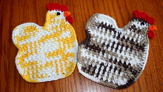 Ravelry: Chicken Coaster pattern by anne Emery