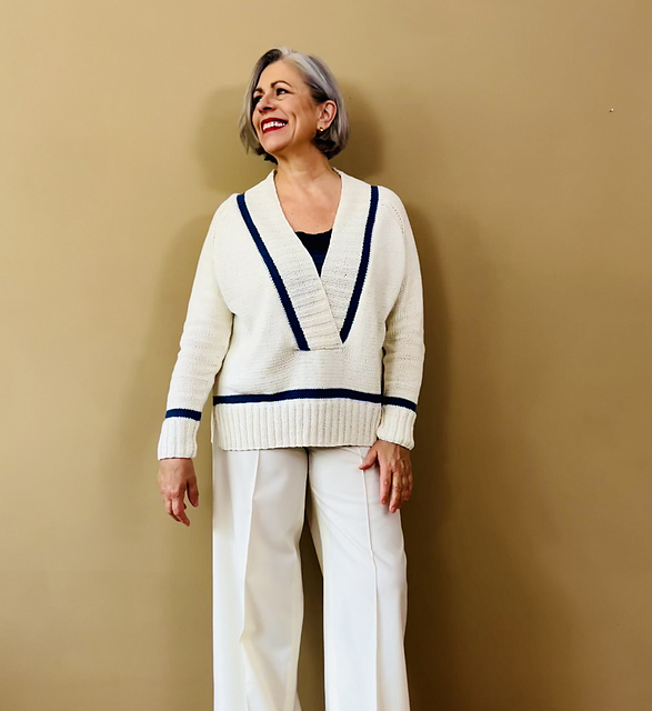Ravelry: Maritime Summer Sweater in 1920s Style pattern by Ruth Greeven