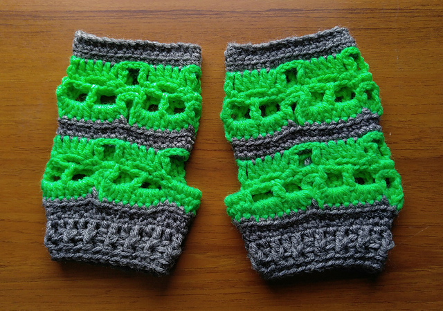 Ravelry: Sully Fingerless Gloves pattern by Stitched.By.Sly