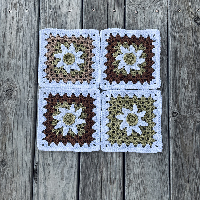 Ravelry: Darling Daisy Granny Square pattern by Angie Dooley