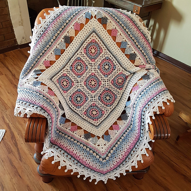 Ravelry: Carnival Throw pattern by Annamarie Esterhuizen