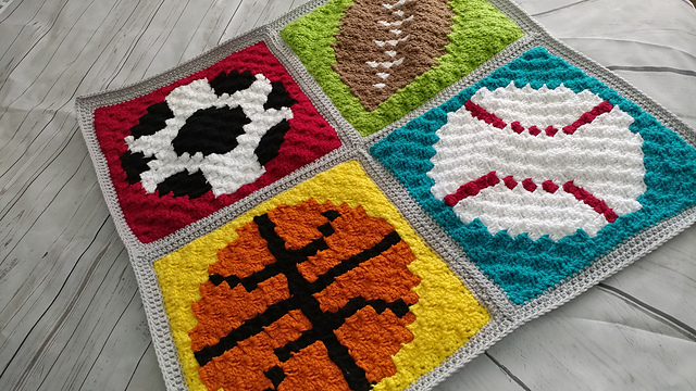 Ravelry: Sports Baby Blanket pattern by Aimee Hardy