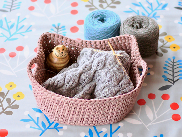 Ravelry: Cat face basket pattern by shizukudo