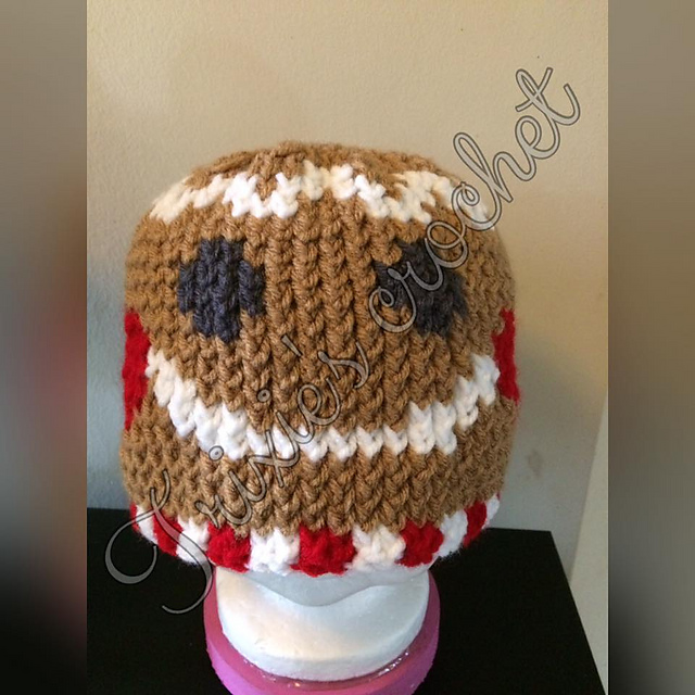 Ravelry: Gingerbread Man Beanie pattern by Sarah Boham