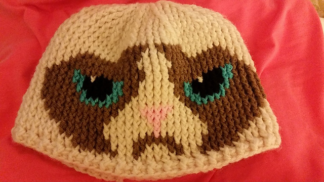 Ravelry: Cranky Cat Beanie pattern by Sarah Boham