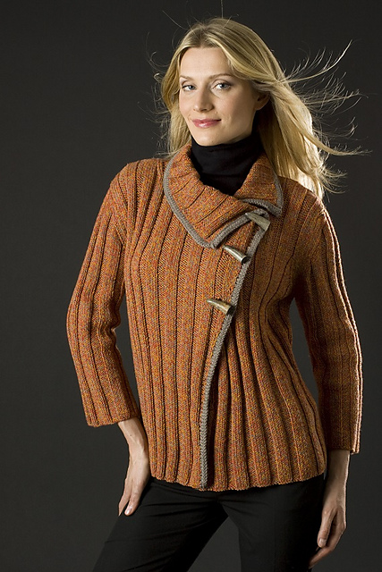 Ravelry: KK607 Asymmetrical cardigan pattern by Berta Karapetyan