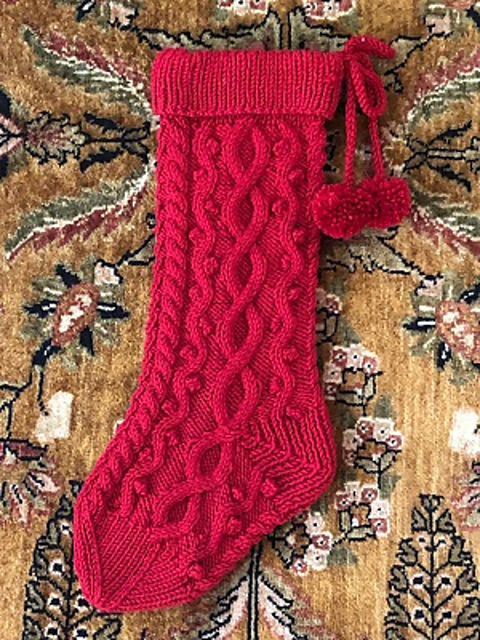 Ravelry: KK 728 Christmas Cable Stockings pattern by Berta Karapetyan