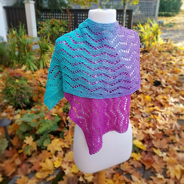 Ravelry: Aurora Borealis Wrap pattern by Black Crow Knits