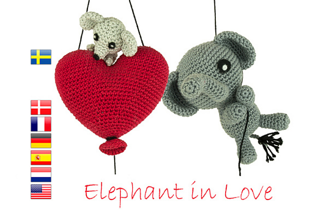 Ravelry: Elephant in love pattern by Sabrina Somers
