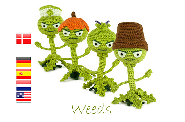 Ravelry: Weeds (Plants vs Zombies) pattern by Sabrina Somers