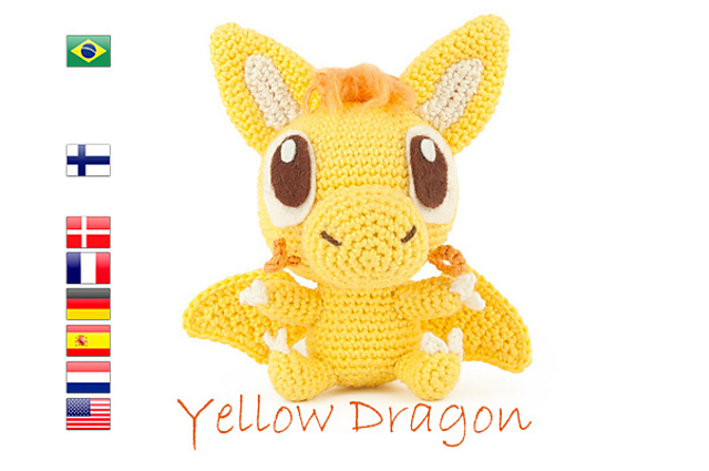 Ravelry: Yellow Dragon pattern by Sabrina Somers