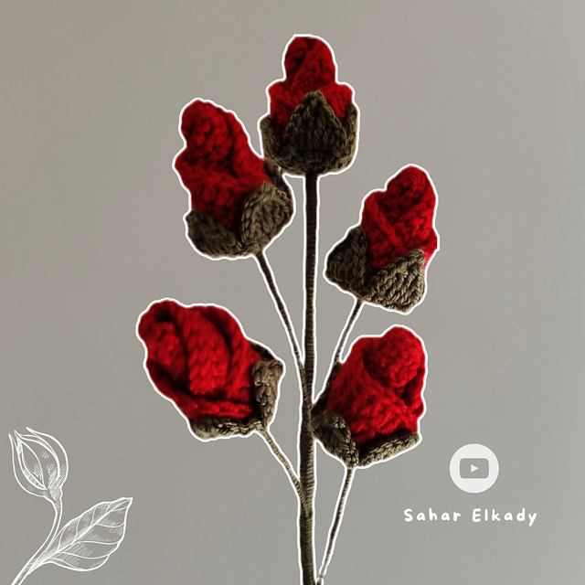 Ravelry: Crochet Rose Bud pattern by Sahar Elkady