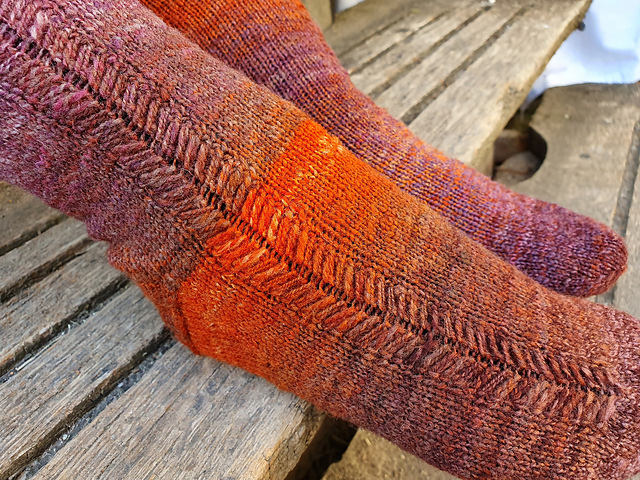 Ravelry: Fishtail Braid Socks pattern by Sabrina Nesslinger