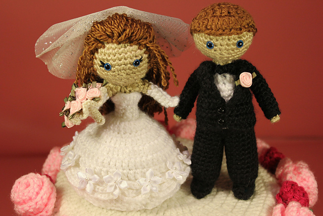 Ravelry: Dreamy Bride And Groom Wedding Crochet Amigurumi pattern by ...