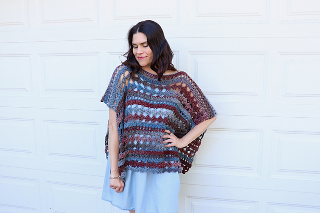 Ravelry: Colorscape Poncho pattern by Salena Baca