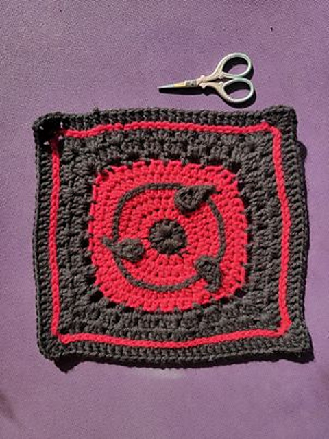 Ravelry: Sharingan (Naruto) Granny Square pattern by Genesis Love