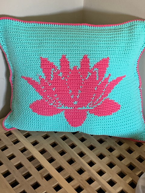 Ravelry: Lotus Flower Cushion pattern by The Crochet Sanctuary