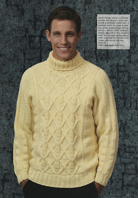 Ravelry: Center Cable Pullover pattern by Sandi Prosser