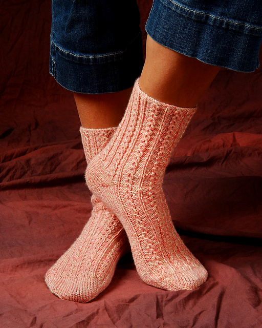 Ravelry: Mock Cable Socks pattern by Sandi Prosser