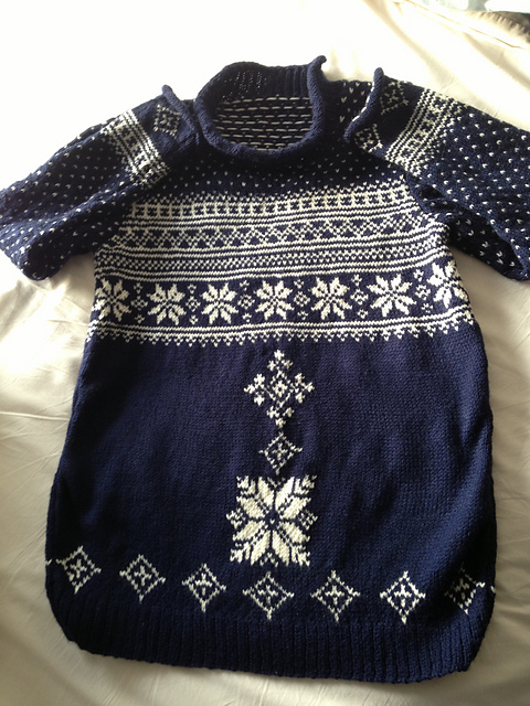 Ravelry: Snowflake Jumper pattern by Amanda Jones