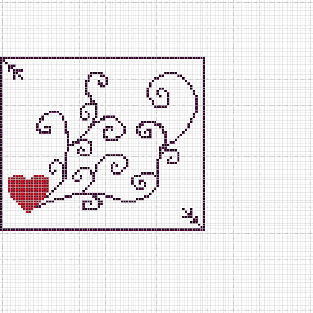 Ravelry: Swirly Heart Chart pattern by Nikki Roberts